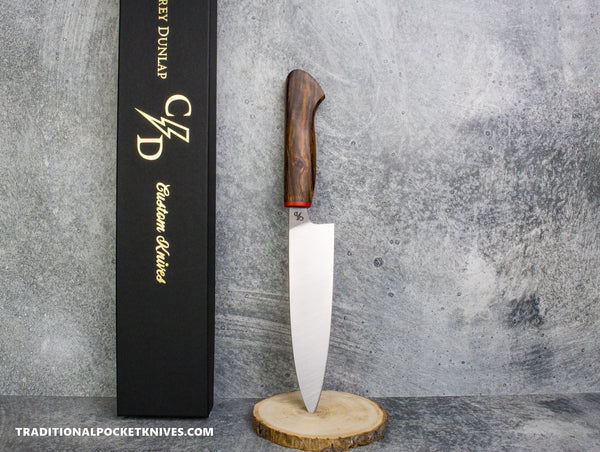 Corey Dunlap Custom Knives Inazuma Petty Knife Ironwood 6" AEB-L Belt ...