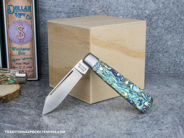 Cooper Cutlery Dollar Knife Co. Abalone Jack (A-NS) - C. Risner Cutlery LLC
