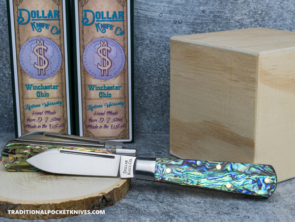 Cooper Cutlery Dollar Knife Co. Abalone Jack (A-NS) - C. Risner Cutlery LLC
