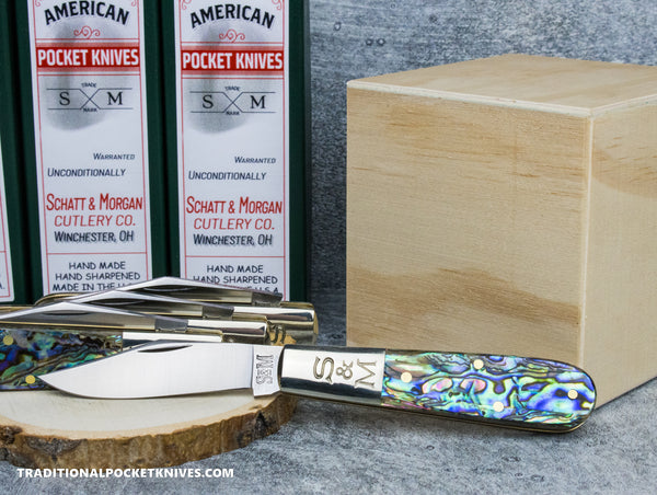 Cooper Cutlery Schatt&Morgan Cutlery #69 Barlow Abalone (C 69 A) - C ...