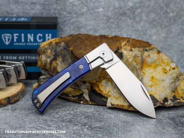 Finch Pipeline Tidal Blue Resin - C. Risner Cutlery LLC