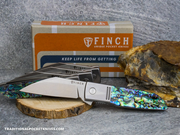 Finch Geneva Spur Abalone - C. Risner Cutlery LLC