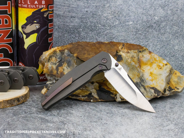 Jack Wolf Knives Tango Full Ti Sunburst - J.W. Kollab Series - C ...