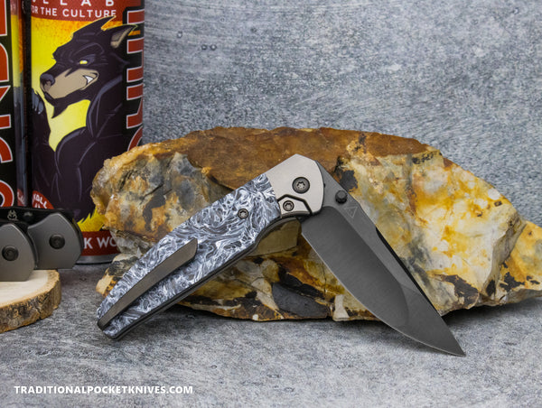 Jack Wolf Knives Tango Fat Carbon Dark Matter Polar DLC Belt Satin - J ...