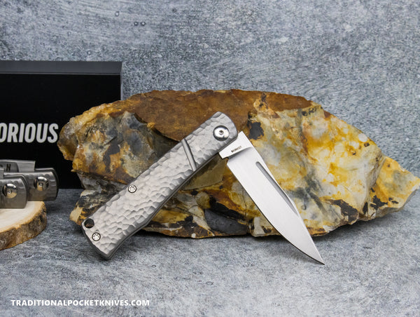 NotoriousEDC Kingpin Slipjoint Jigged Titanium - C. Risner Cutlery LLC