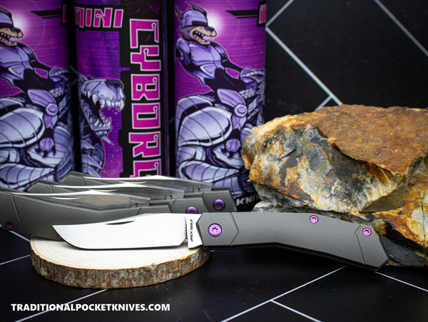 Jack Wolf Knives Mini Cyborg Jack Titanium Smooth Hand Satin - C ...