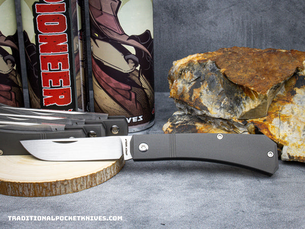 Jack Wolf Knives Pioneer Jack Smooth Titanium - C. Risner Cutlery LLC