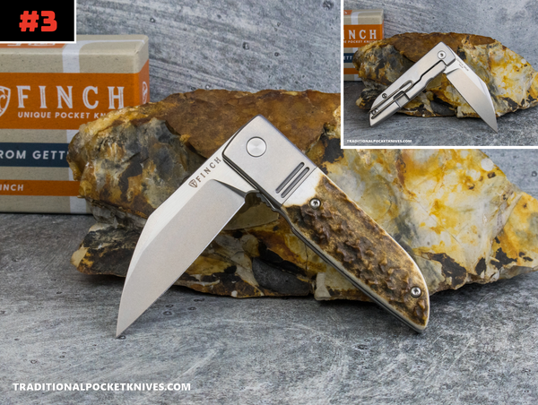 Finch Geneva Spur Stag Horn - C. Risner Cutlery LLC