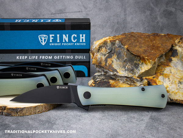 Finch Shiv Ghost Green - C. Risner Cutlery LLC