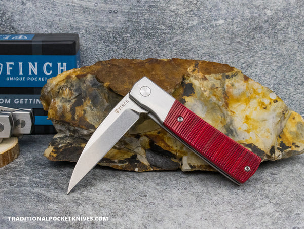 Finch Widowmaker Nightcrawler Sawcut Bone - C. Risner Cutlery LLC