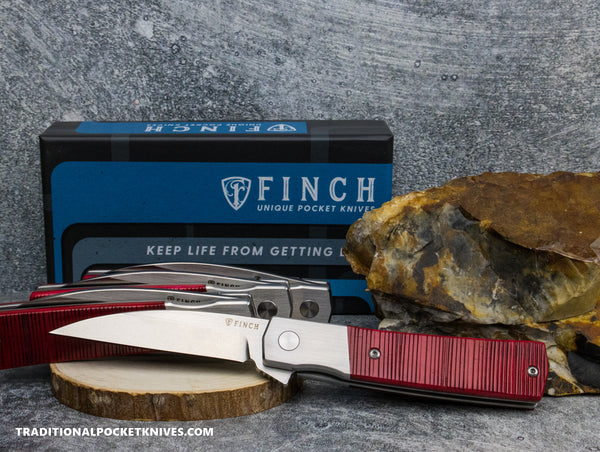Finch Widowmaker Nightcrawler Sawcut Bone - C. Risner Cutlery LLC